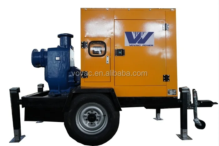 8 Inch Self Priming Movable Diesel Water Pump - Vovac VDZ-280-14-PT