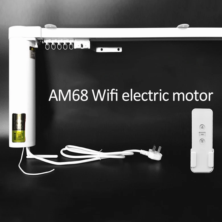 AOK Quiet Wifi Electric Curtain Motor & Track with Alexa Control