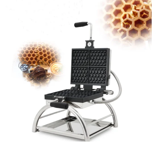 Square Waffle Iron Belgium Pussy Waffle Machine Commercial Rotary 2