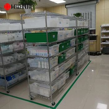 Medical Equipment Chrome Heavy Duty Storage Shelf In Hospital,Nsf ...