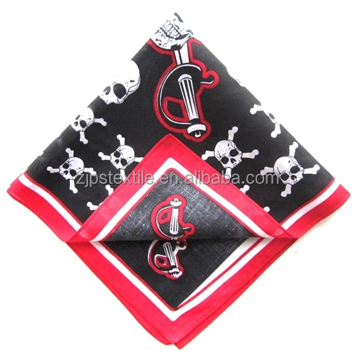 Handkerchief Head Scarf Pirate Square Bandana Skull Multifunctional ...