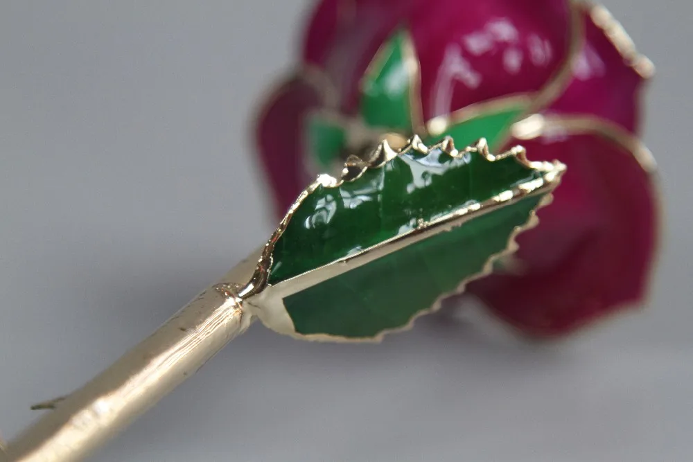 24k Gold Dipped Plated Real Preserved Roses Forever Lasting Immortal ...