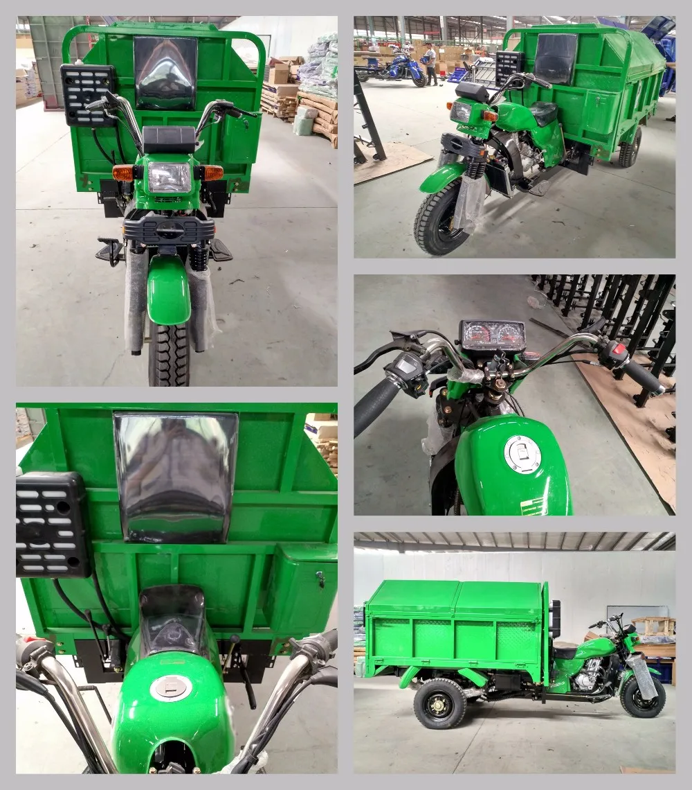 200cc 250cc Garbage Tricycle Custom Zongshen Engine Hydraulic Trash Can ...
