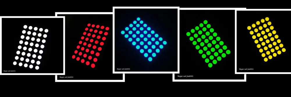 5x7 Dot Matrix Led Dia.5.0mm Red 5x7 Led Dot Matrix Display - Buy 5x7 ...