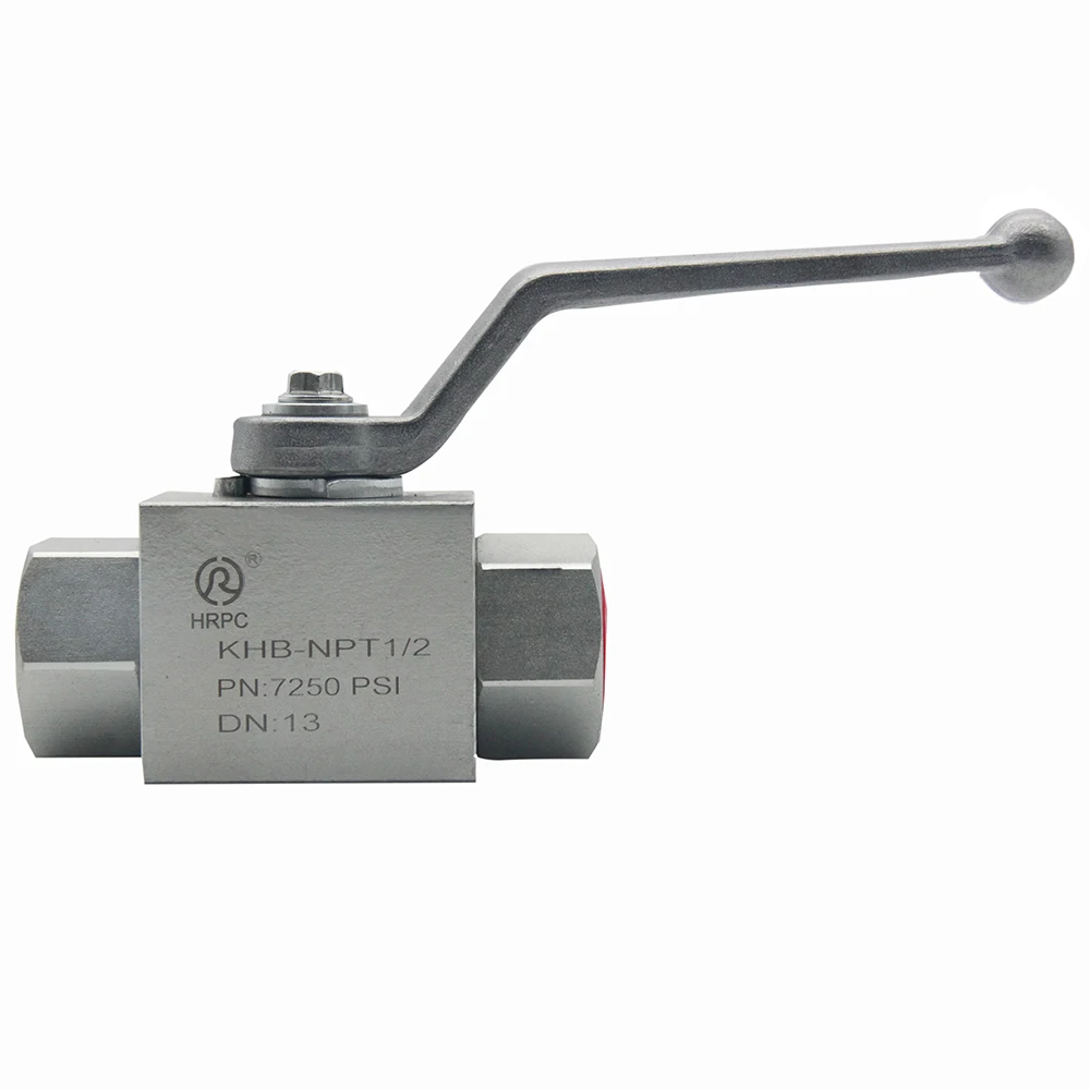 1/2 Inch NPT DN13 2 Way High Pressure Ball Valve 7500PSI for Oil ...