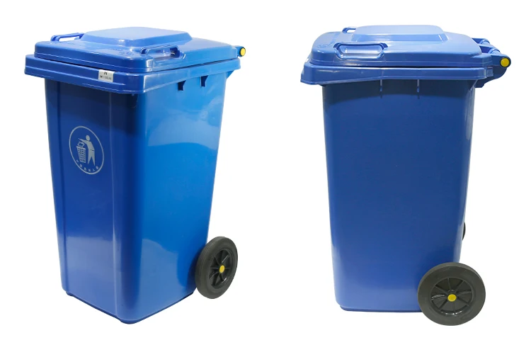 100L Plastic Wheeled Recycling Bin - Sustainable & Durable