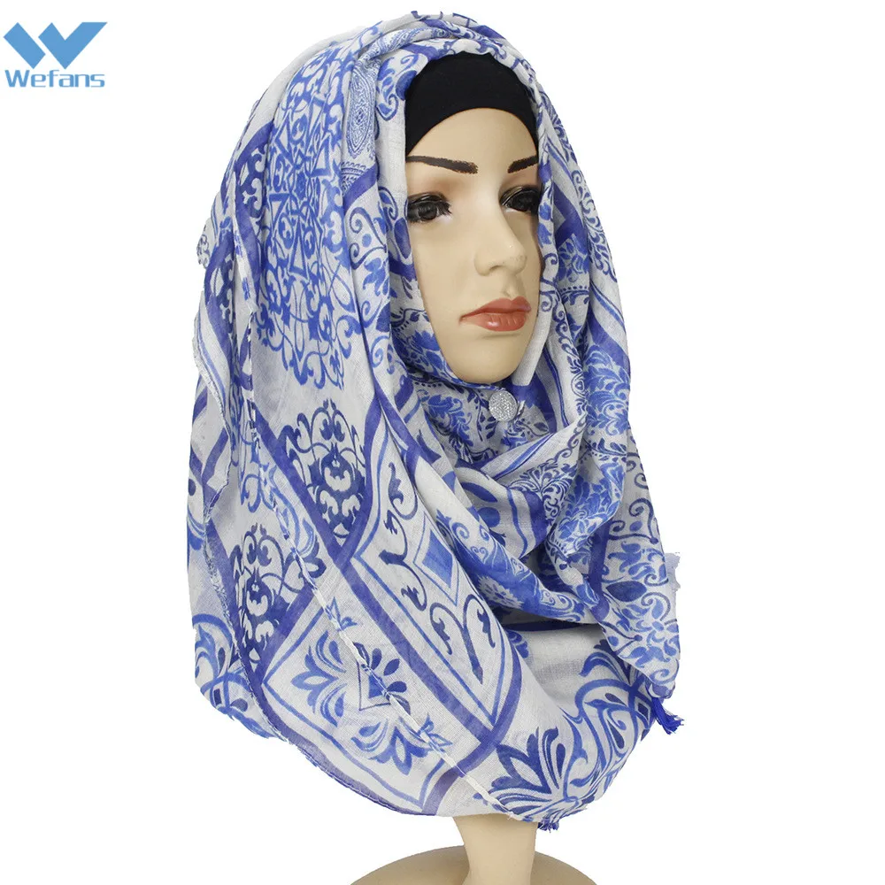 Wefans Breathable Cotton Ultra Soft Scarf Floral Neckerchief Neck Head ...