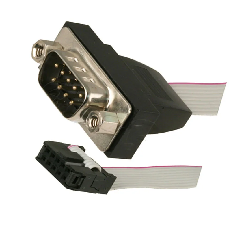 D-sub Db9 9 Pin Female Connector To Idc Female 10 Pin Flat Cable - Buy ...