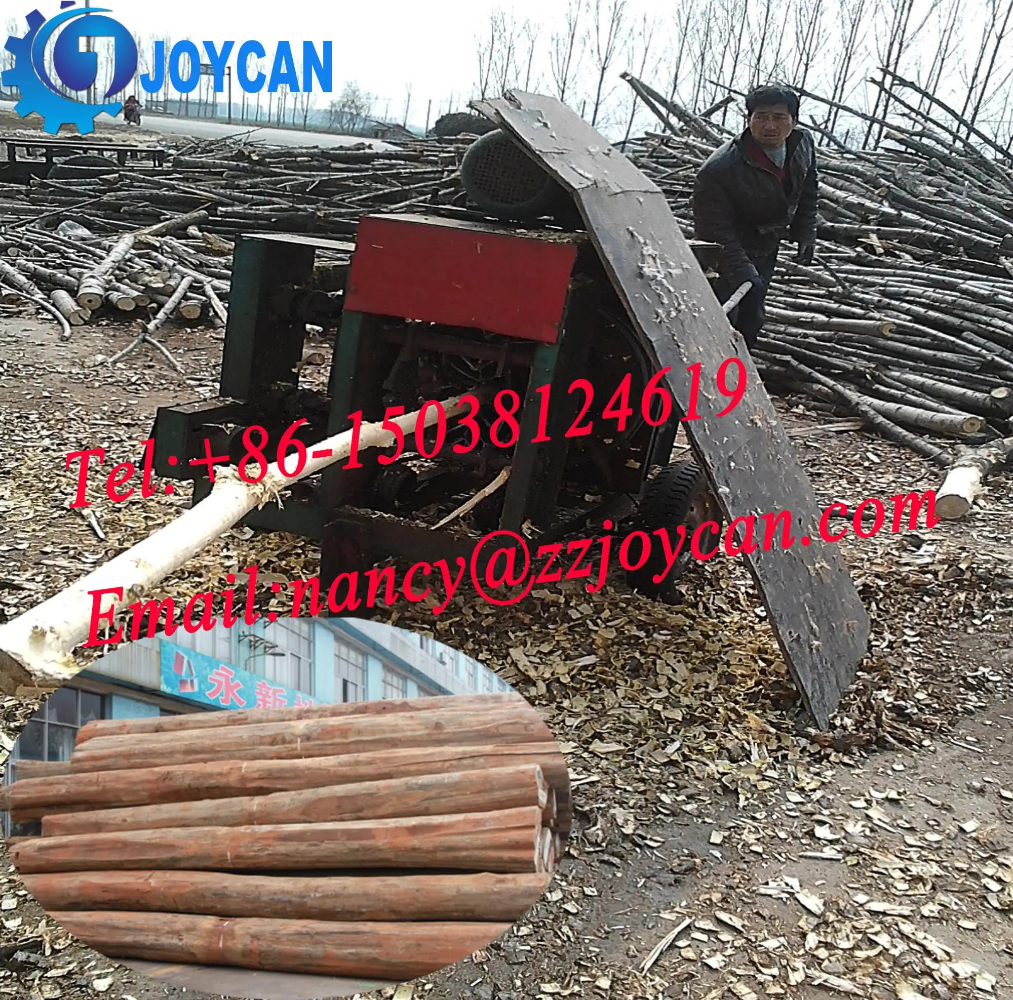 Log Peeling Machine Debarking Machine Wood Log Debarker