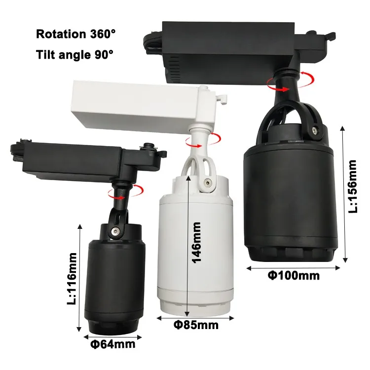 Led Spotlight Track Lighting System Showroom Clothing Shop Track Light ...