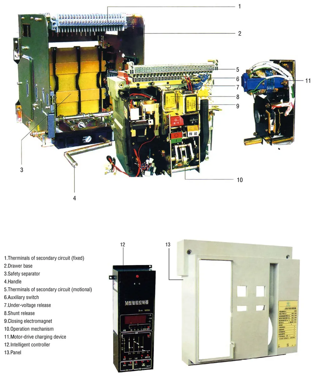 Dw45 3 Polos 4 Polos 800a 1000a 1500a 1600a 2000a 2500a 3200a 4000a ...