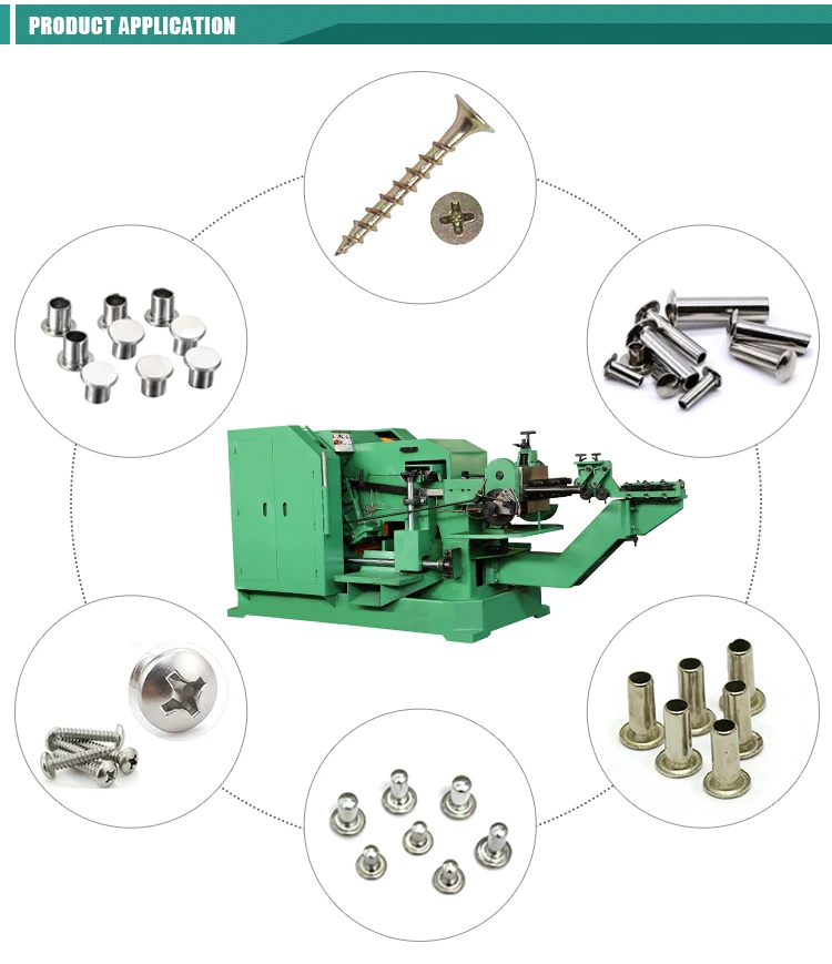 High Speed Automatic Screw Cold Heading Machine Double Stroke Heading ...