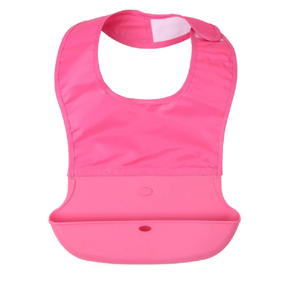 Foldable Easy Silicone Baby Toddler Bibs With Plate - Buy Toddler Bibs ...