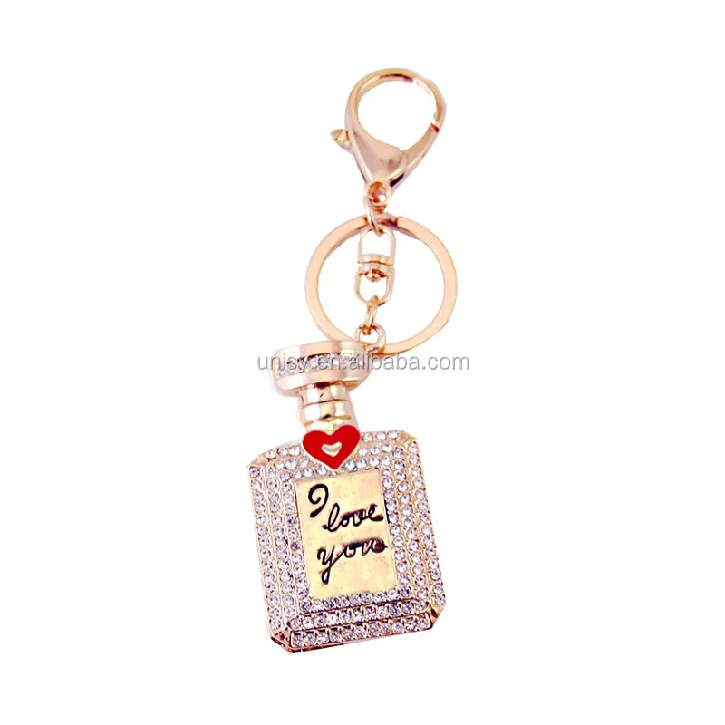 Crystal Perfume Bottle Keychain Perfume Bottle Keyring Key Ring - Buy ...
