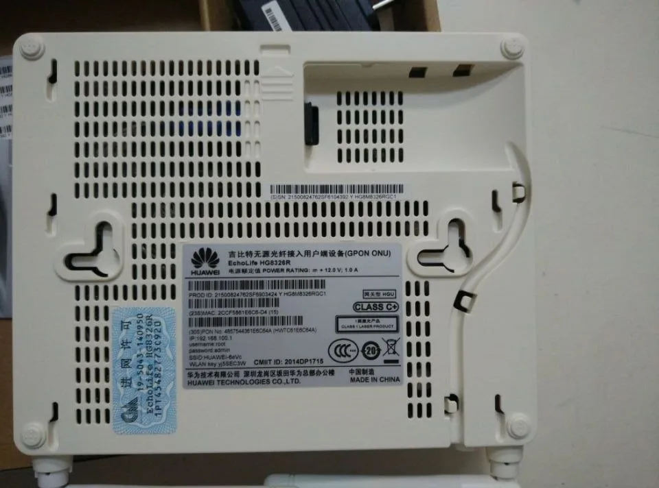 Gpon Ont SC/UPC External Antenna 2LAN Wifi HG8326R ONU