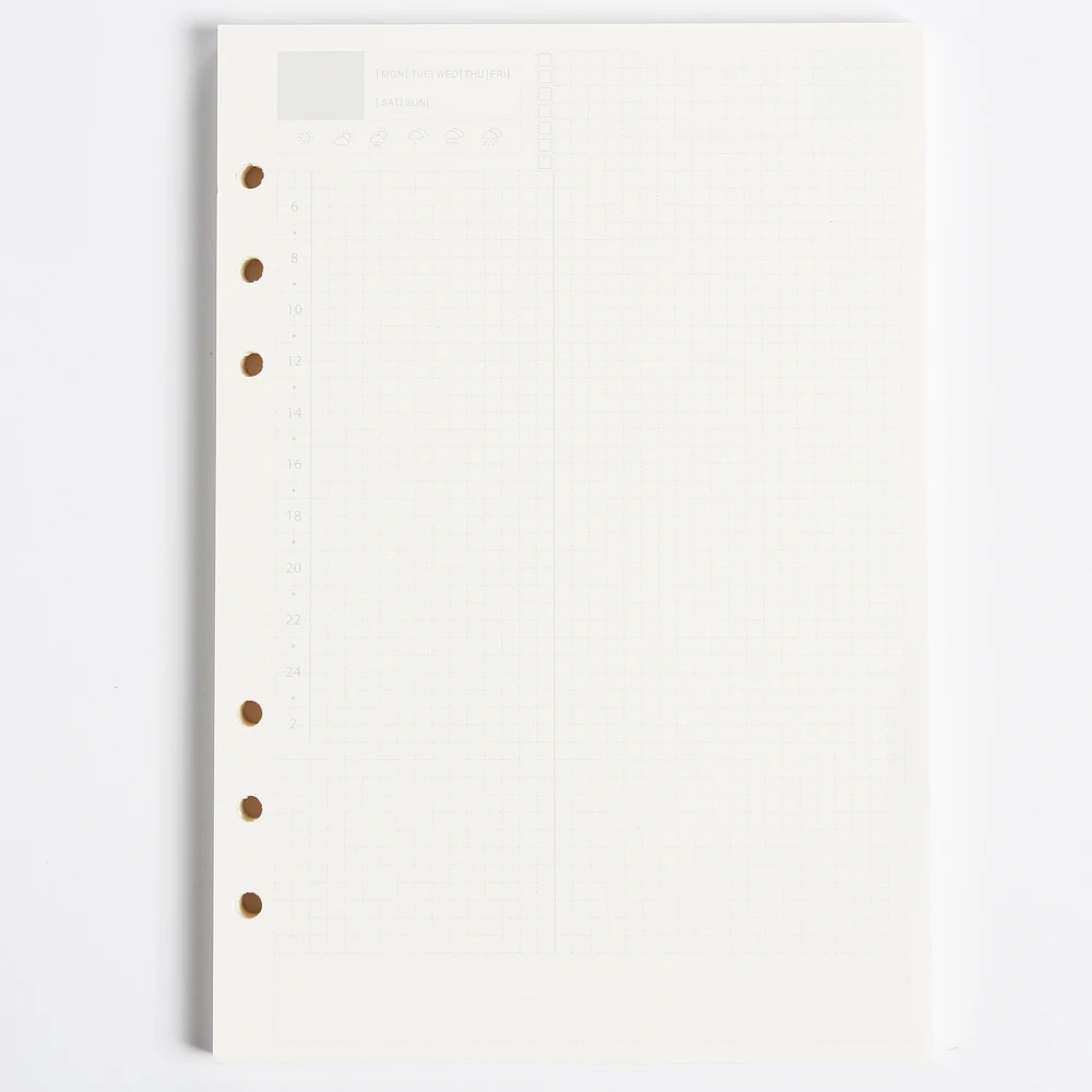 Domikee 6 Holes Binder Notebook - Versatile Refill Papers