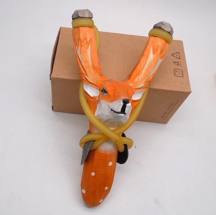 Wooden Slingshot Wood Carving Animal Slingshot New Product Toys Cheap ...