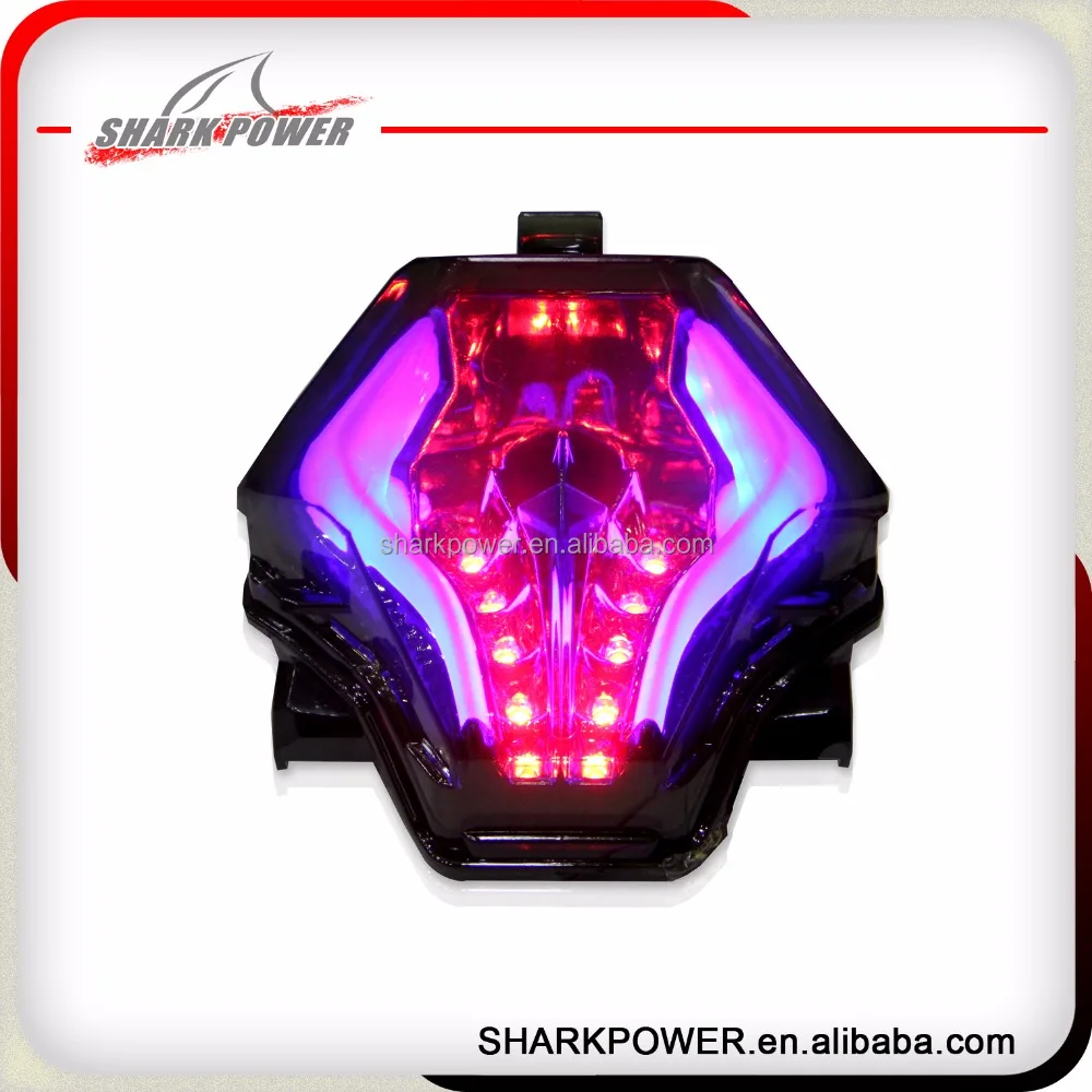 Shark Power Motorcycle Refit Led Tail Light Brake Light Turn Light Tail ...