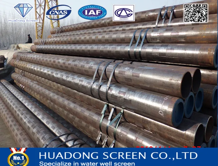 Api Oil Well Drilling Slot Liner Pipe/ K55 Slotted Screen Casing Pipe ...