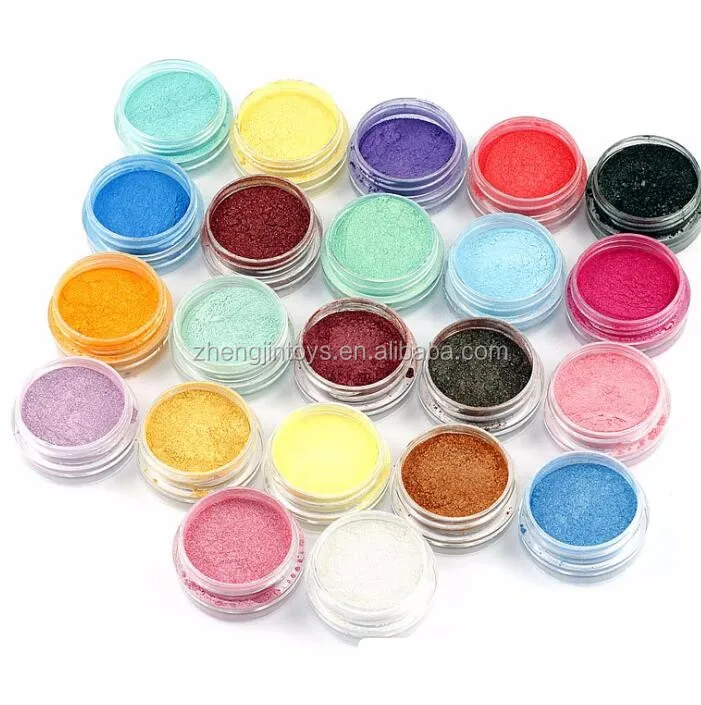 22 Colors Slime Glitter Mica Powder Pearl Powder For Diy Slime Making ...