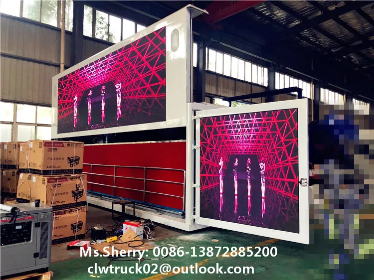 Customized Big Size 6144*1920mm Led Screen Box With 3 Sides P4 ...