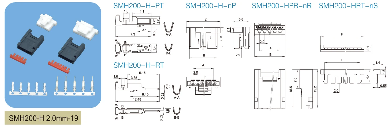 JINDA reemplazar 8 pin Yeonho de 2,0 MM conector SMH200| Alibaba.com