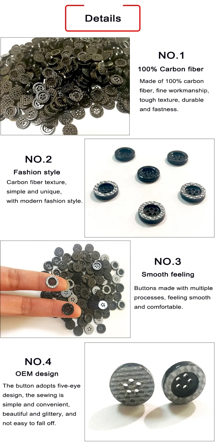 Luxury Carbon Fiber Cnc Cut Part Carbon Fiber Buttons - Buy Carbon ...
