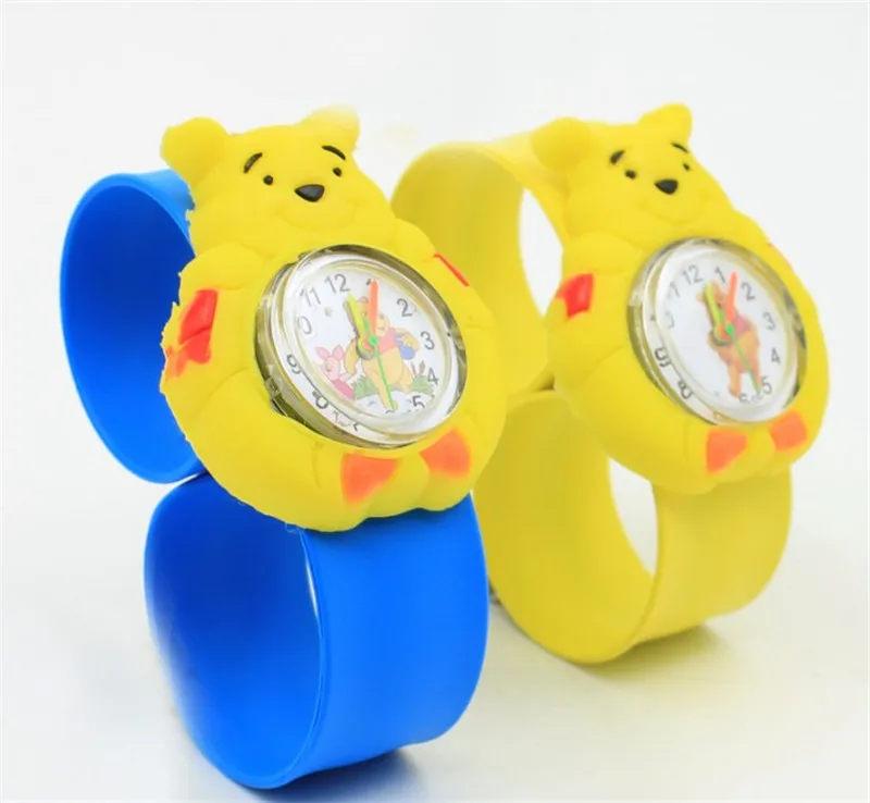 Promotional Waterproof Kids Slap Silicone Band Watches Slap Wrist Watch ...
