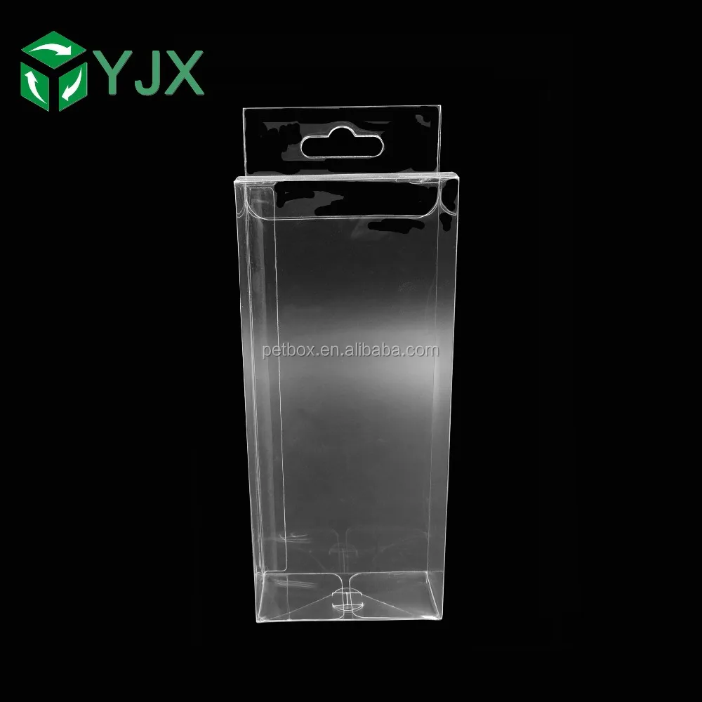 Rectangle Transparent PVC Plastic Box with Euro Hole