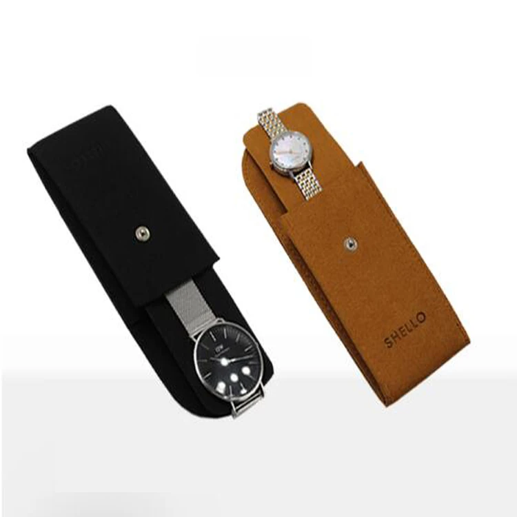 Small Leather Pocket Watches Case - Customizable Watch Box