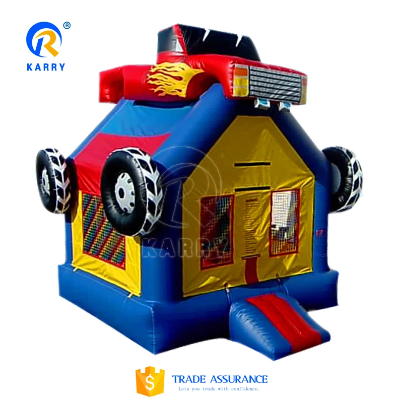 Kids Monster Truck Inflatable Bounce House Jumping Castles Bouncy ...