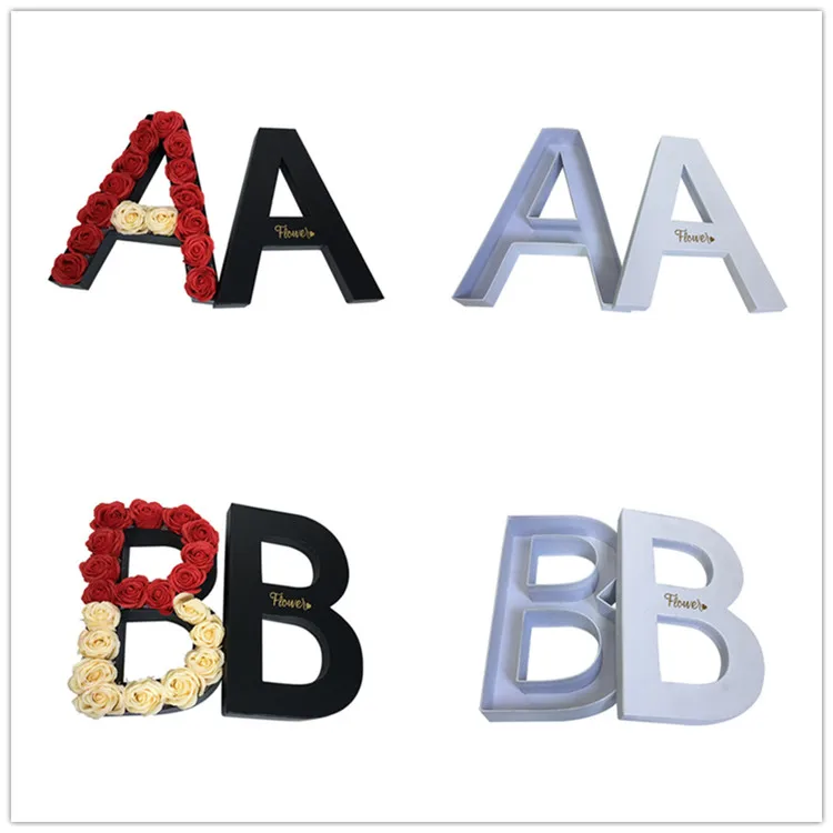 Wholesale Luxury Letter Flower Boxes for Roses - Custom Sizes