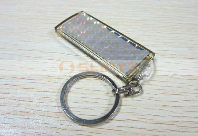 Solar-Powered Flashing Light Keychain - Customizable OEM | Wholesale