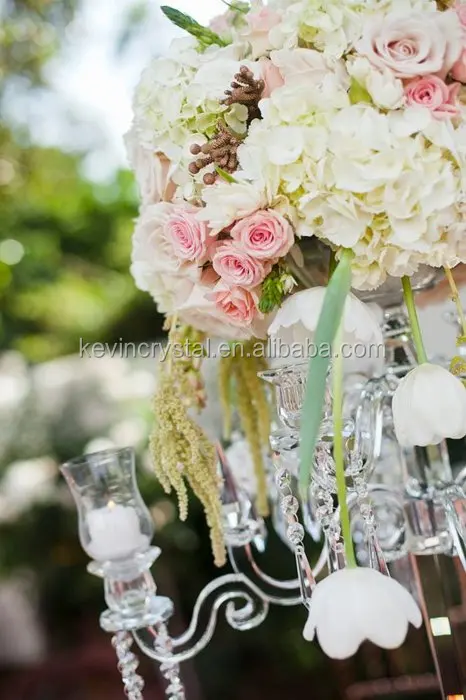 Crystal Chandelier Centerpieces For Wedding Table,Clear Crystal Candle ...