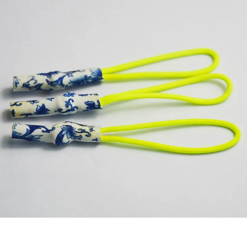 Hot Colorful Zip Slider String Zipper Puller With Heat Shrink Tube ...