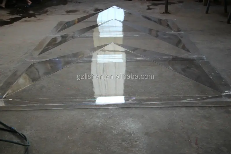Polycarbonate Clear Pyramid Shape Skylight Dome Covers Rooflight Covers ...