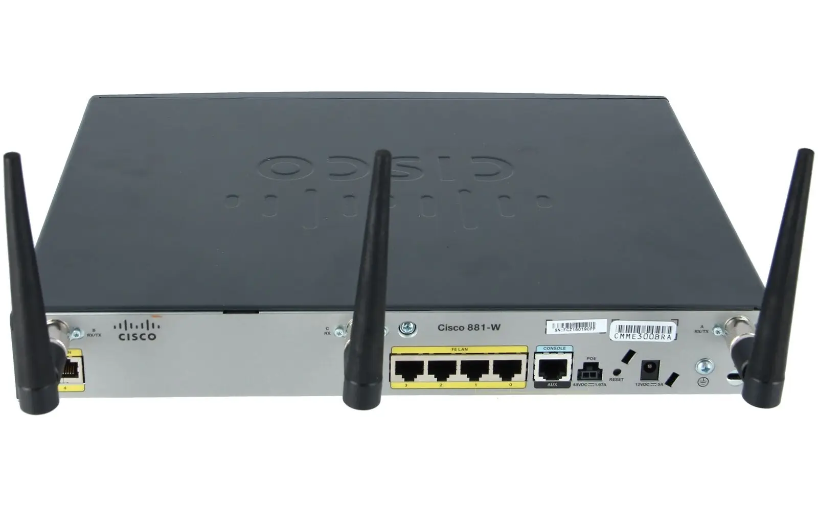 Used 860 Series Ethernet Security Router Cisco867w-gn-e-k9 With 4 Lan ...