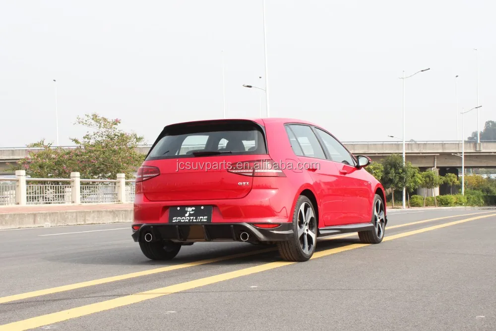 Jc-sportline Carbon Fiber Rear Bumper Lip Diffuser for VW GOLF VII 7 ...