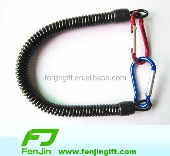 Spiral Elastic Coil Bungee Cord Keychain - Buy Coil Bungee Cord ...
