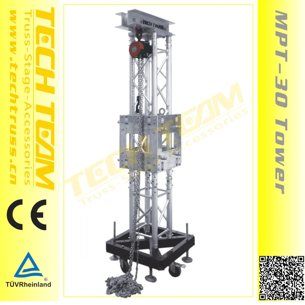Mpt-30 Max. Height 7.5m 1000kg Loading Truss Lighting Elevator Tower ...
