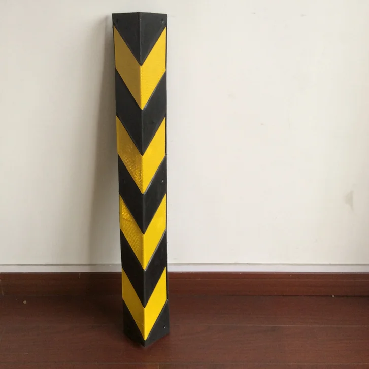 800mm Right Angle Parking Safety Reflective Rubber Corner Guards For ...