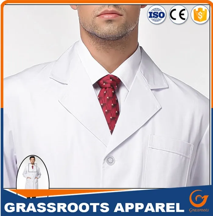 Custom Hospital Doctors And Nurses White Cotton Medical Doctor Gowns ...