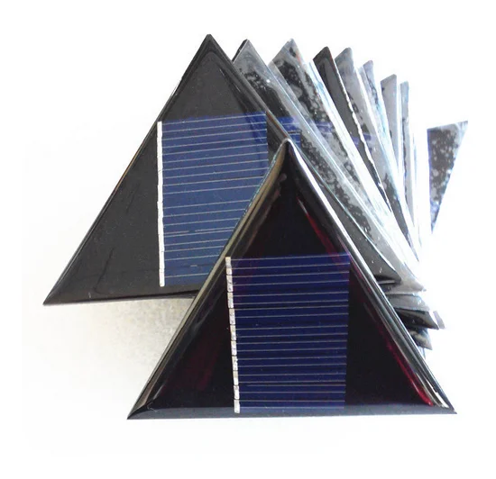 Triangle Type 5v Pet Solar Panel For Lamps - Buy Triangle Mini Solar ...