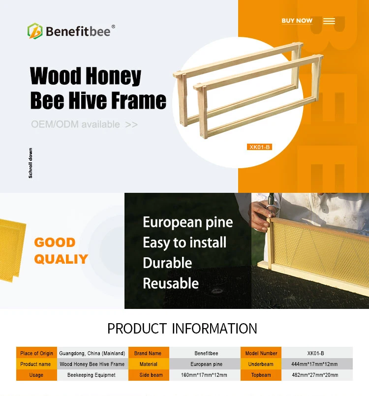 Langstroth Wood Beehive Frame with Bee Way Beehive Frame DIFFERENT ...