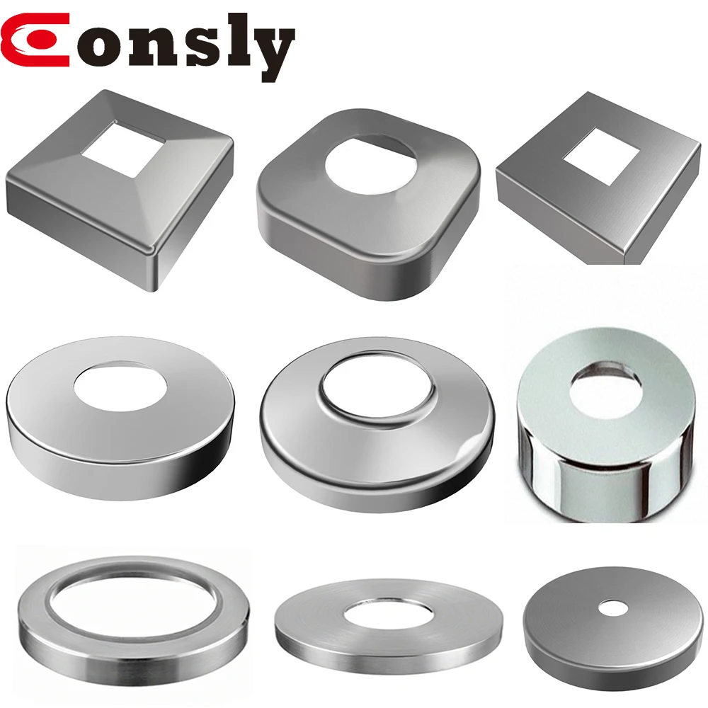 Stainless Steel Square Tube End Caps For Railings And Pipe/fence/tube ...