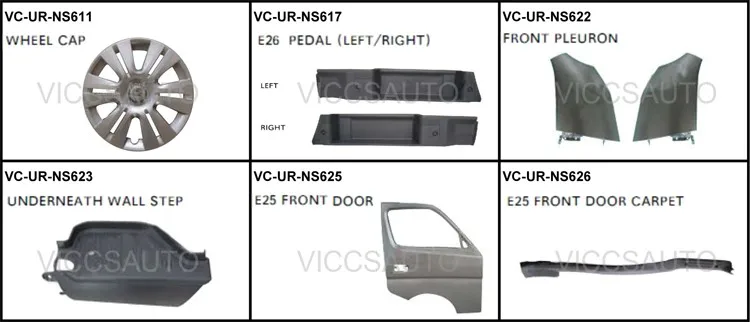 For Nissan Urvan /caravan E25 2005- 2007 Auto Car Front Door Pedal ...