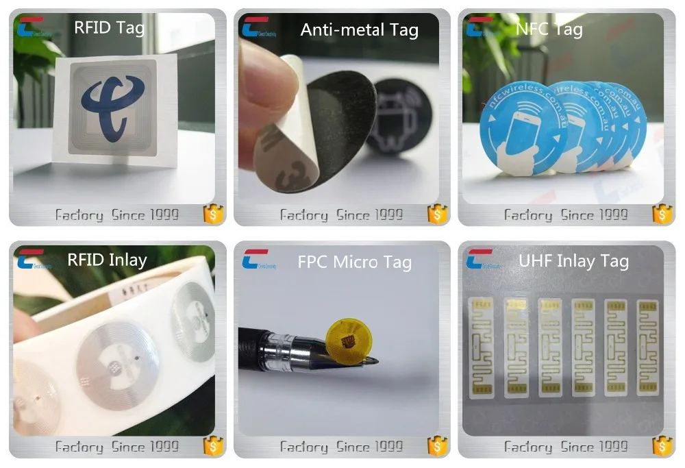 High Temperature Resistance Small Tiny Embedded RFID NFC Tag Sticker