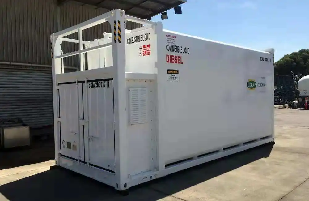 20ft and 40ft Containerised Self Bunded diesel Fuel tank with Pump ...