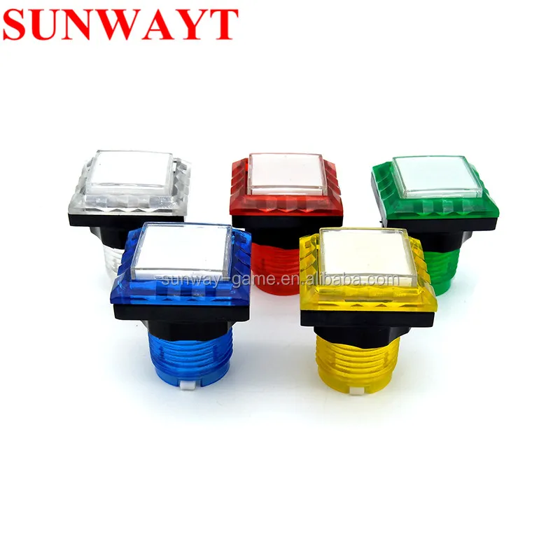 32*32mm China Supplier Square Led Game Machine Push Button Momentary ...
