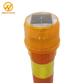 Mini Security Solar Powered Flashing Beacon Lights For Delineator Post ...